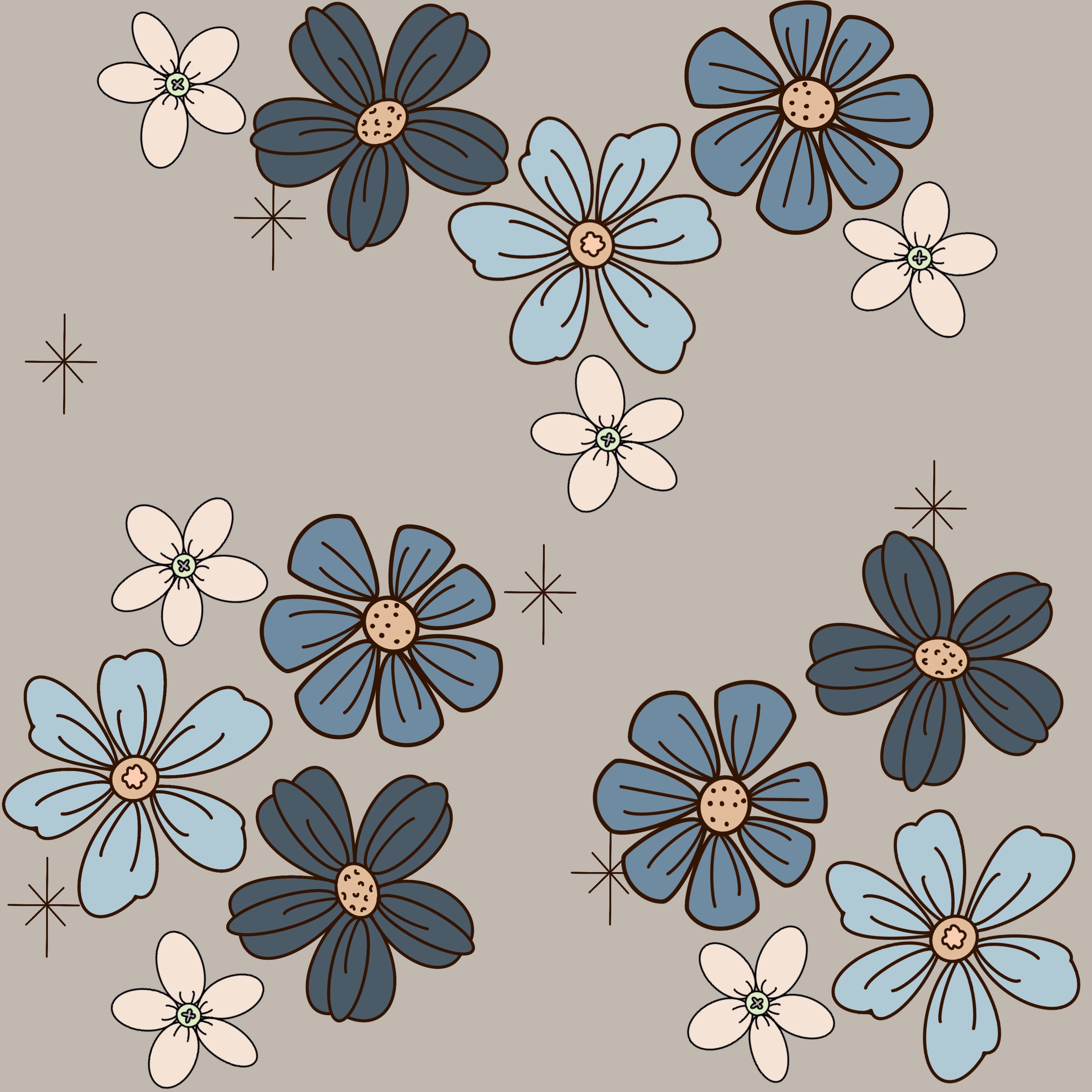 Denim Spring Flowers - Once In A Blue Moon Collection – Gus + Steel